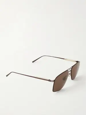 Brunello Cucinelli Aviator-style Sunglasses - Brown