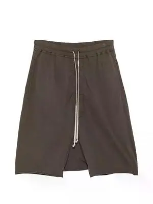 Rick Owens Drawstring Split Shorts - Brown