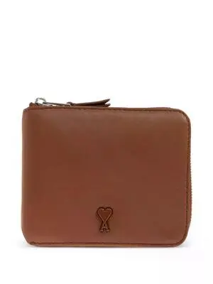 Ami De Coeur Leather Wallet - Brown