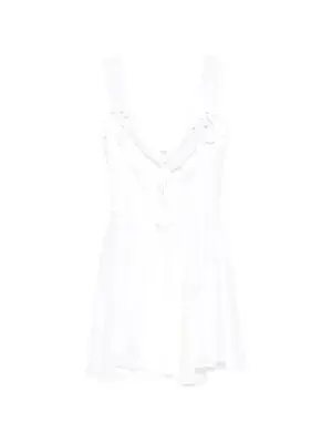 LES FILLES D'EVA Sleeveless Mini Dress With Tie-straps - White