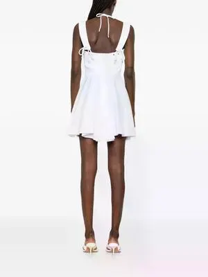 LES FILLES D'EVA Sleeveless Mini Dress With Tie-straps - White
