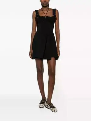LES FILLES D'EVA Tied-straps Mini Dress - Black