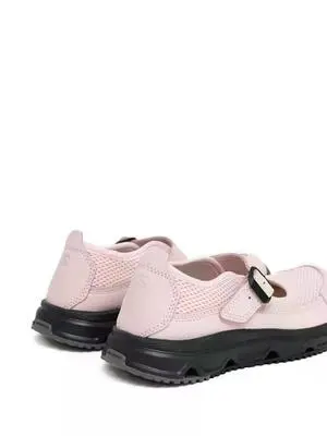 SALOMON Mesh Ballet Flats With Buckle Detail And Lug Sole - Pink