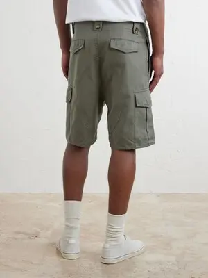 Brunello Cucinelli Straight-leg Cotton And Linen-blend Canvas Bermuda Shorts - Green
