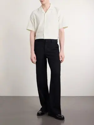 Paul Smith Camp-collar Striped Cotton-seersucker Shirt