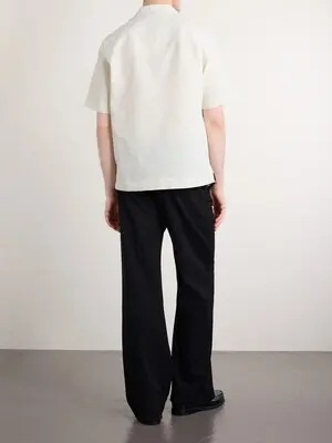 Paul Smith Camp-collar Striped Cotton-seersucker Shirt