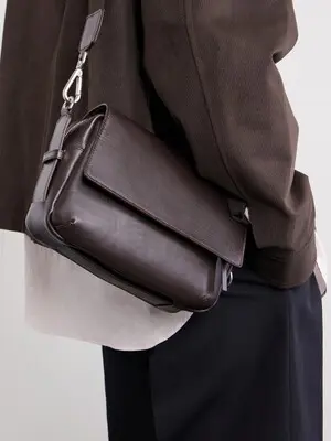 Nn07 Port' Small Leather Messenger Bag