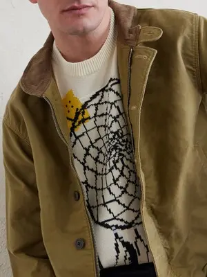 Kapital Peckish Dream Catcher Intarsia Cotton-blend Sweater