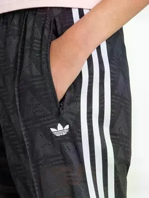 Adidas Stripe Patterned Track Pants - Black
