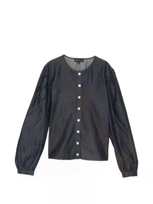 AGNES B. Denim Caraco Jacket