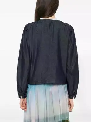 AGNES B. Denim Caraco Jacket