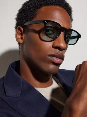 Oliver Spencer Round-frame Acetate Sunglasses