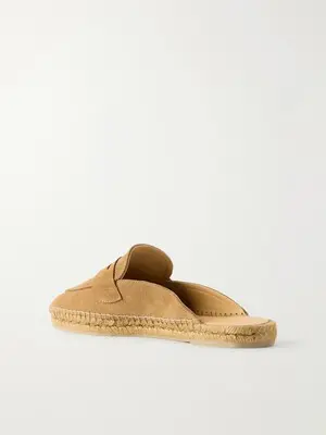 CastaÑer Nando Suede Backless Espadrilles - Neutrals