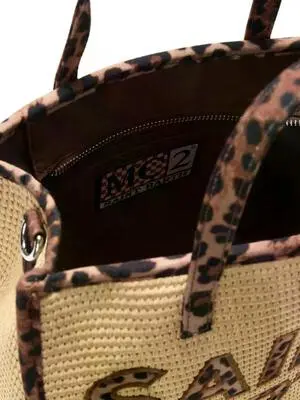 MC2 SAINT BARTH Vivian Leopard Print Tote Bag