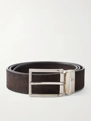 Officine Creative 3.5cm Suede Belt - Brown