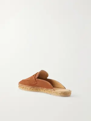 CastaÑer Nando Suede Backless Espadrilles - Brown