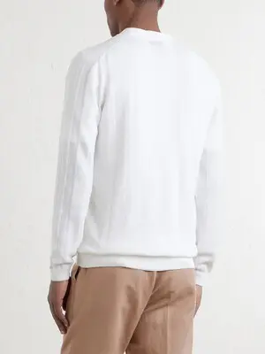 Brunello Cucinelli Knitted Linen And Cotton-blend Cardigan