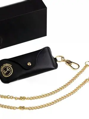 Ray-ban X Dolce & Gabbana Brow-bar Pilot Sunglasses - Gold