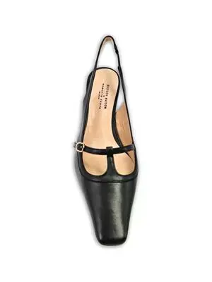 MADISON MAISON Penny Buckle Slingback Pumps - Black