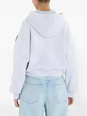 Adidas Equipment Cropped Zip Hoodie - Grey