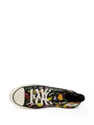 CONVERSE Chuck Taylor All Star Floral-print Sneakers - Black