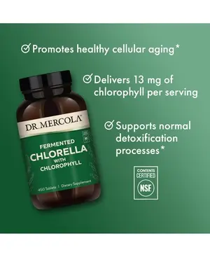 DR. MERCOLA Fermented Chlorella With Chlorophyll - No Color