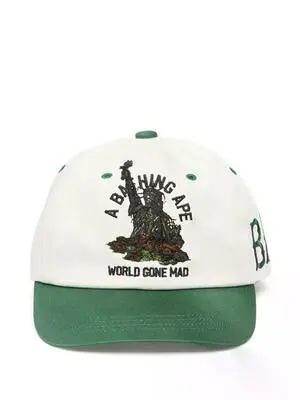 A BATHING APE Embroidered Baseball Cap - Neutrals