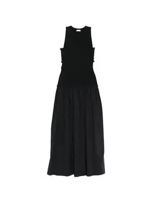 Liu Jo Ribbed-knit Cut-out Maxi Dress - Black