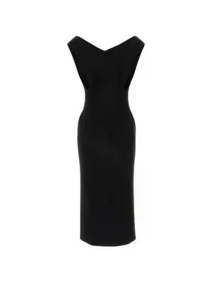 JIL SANDER Technical Crêpe Dress - Black