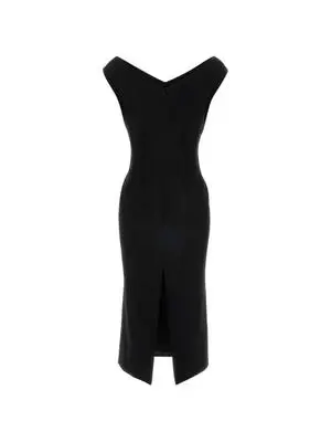 JIL SANDER Technical Crêpe Dress - Black