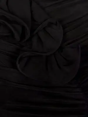 Magda Butrym Ruffled Mini Dress - Black