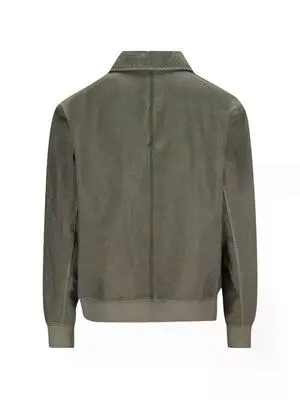 MASSIMO OSTI STUDIO Collared Zip Jacket - Green