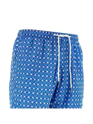 PENINSULA SWIMWEAR La Maddalena Printed Swim Shorts - Blue