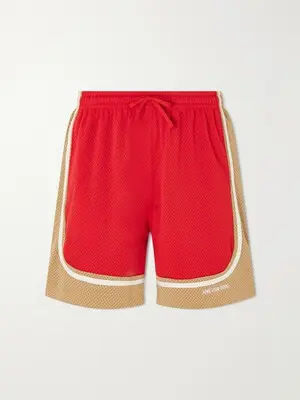 Aimé Leon Dore Logo-embroidered Mesh Drawstring Shorts