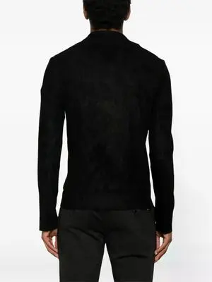 GIORGIO BRATO Zip-up Suede Biker Jacket