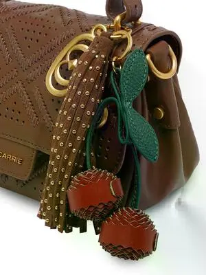 LA CARRIE Small Atena Labyrinth Leather Tote Bag
