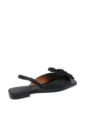 ANGEL ALARCON Flower Square-toe Slingback