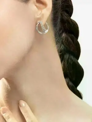 ANANYA Diamond Scatter Hoop Earrings