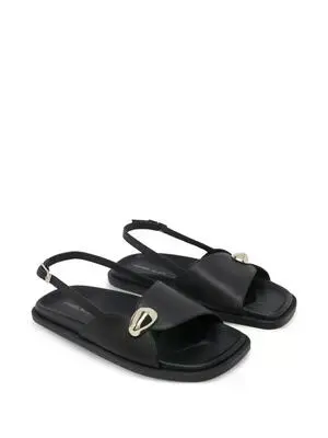 ANGEL ALARCON Square-toe Buckle Sandals