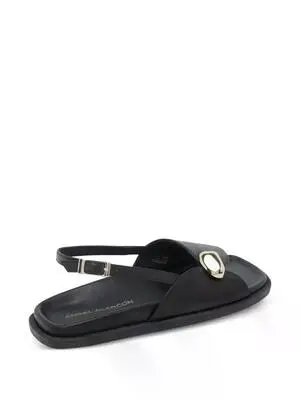 ANGEL ALARCON Square-toe Buckle Sandals