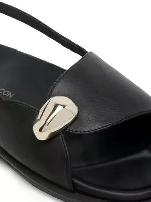 ANGEL ALARCON Square-toe Buckle Sandals