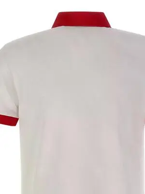BOSS Paddy Flat-knit Logo Polo Shirt - White