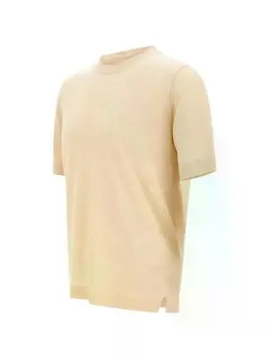 FILIPPO DE LAURENTIIS Ribbed Short-sleeve T-shirt - Neutrals