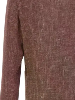 BARBA NAPOLI Easy J Mono Button Patch-pocket Blazer - Red