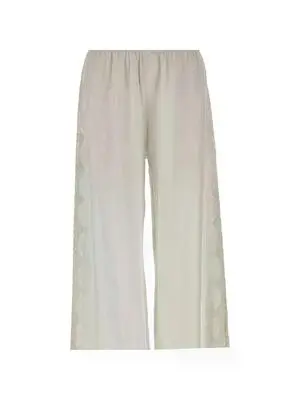 MAURIZIO MYKONOS Lace Embroidered Trousers
