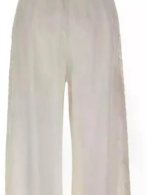 MAURIZIO MYKONOS Lace Embroidered Trousers