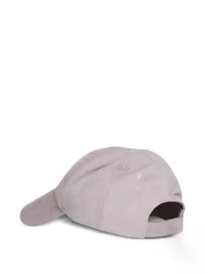 Balenciaga Logo-embroidered Baseball Cap - Grey