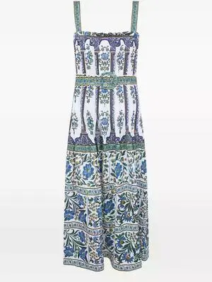 Farm Rio Square Neck Midi Dresses