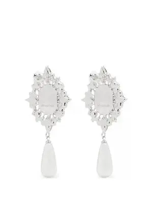 SELF-PORTRAIT Crystal Drop Earrings