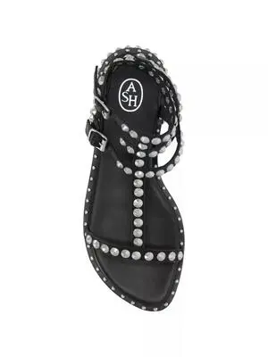 Ash Play Buckle Studded Leather Sandals